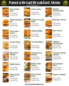 Panera Bread Breakfast Menu With Price | Updated May 2026